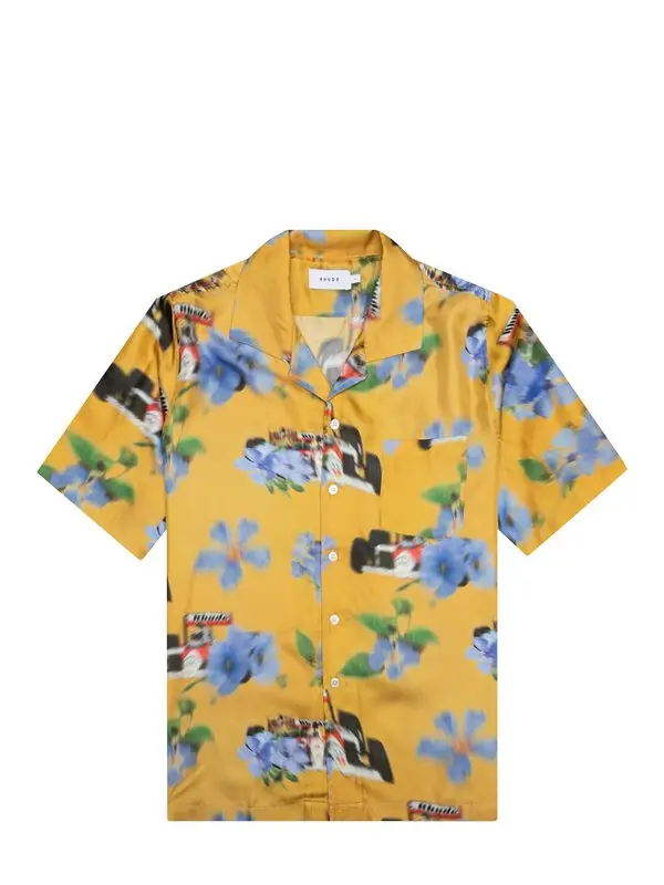 Rhude Loix Silk Shirt - Yellow