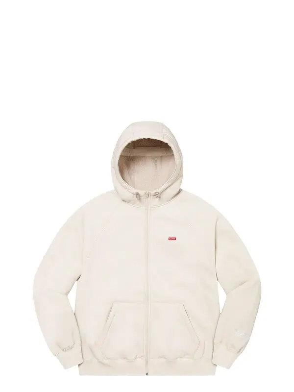 Supreme Windstopper Zip Up Hooded Sweatshirt - Cream
