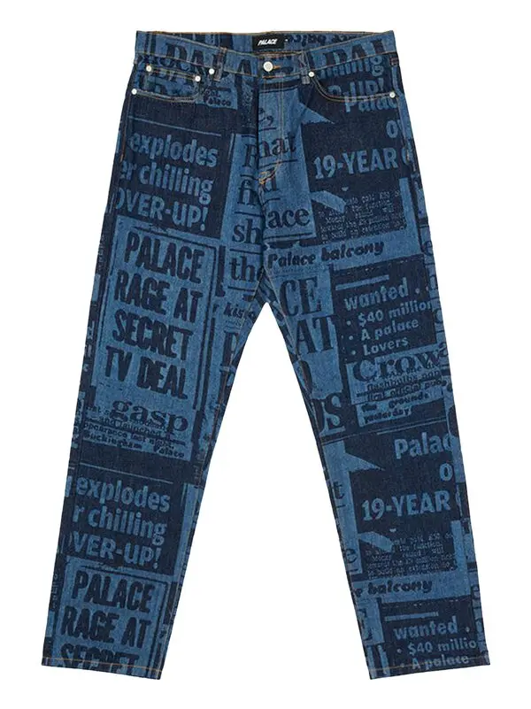 PALACE Tabloid Denim Jean - Blue