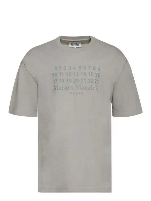 MAISON MARGIELA Numerical Logo T-shirt - Grey