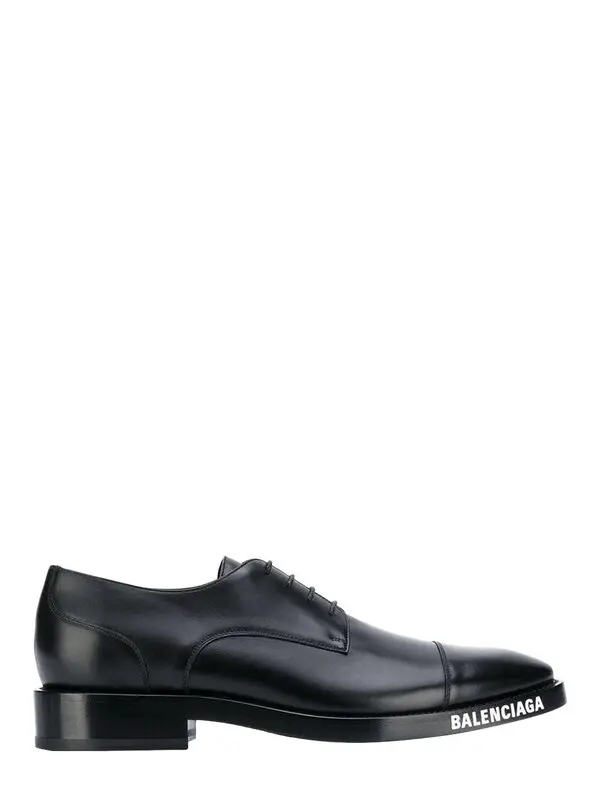 Balenciaga Logo Sole Derby - Black