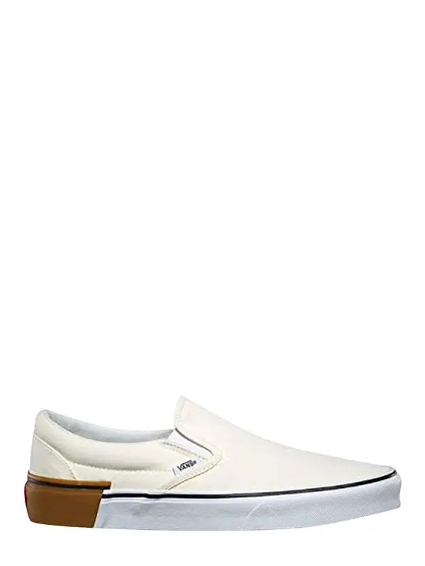 VANS Classic Slip-on Gum Block - White