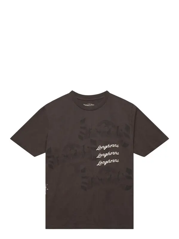 CACTUS JACK BY TRAVIS SCOTT Cactus Jack X Mitchell & Ness University Of Texas Seal Tee - Brown