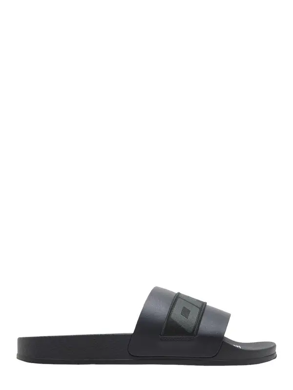 Off-White Industrial Belt Sliders - Black