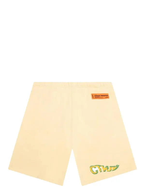 Heron Preston Ctnmb Pixel Warp Sweatshorts - Tan