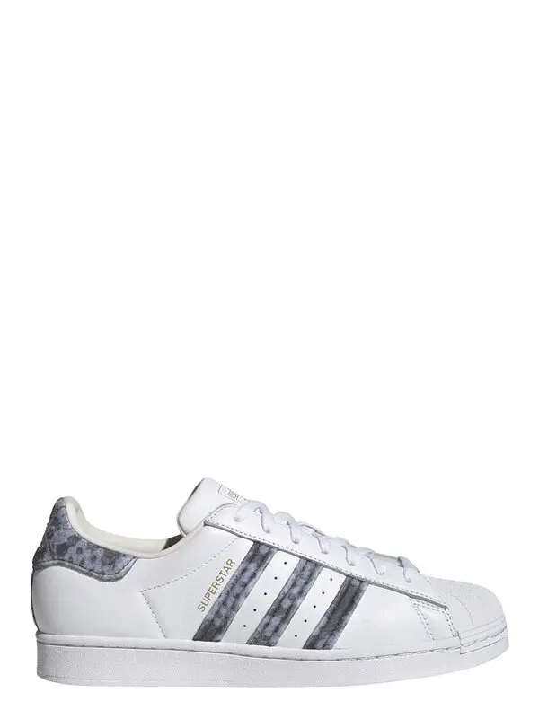 Adidas Superstar Serrated Denim Sneakers - White
