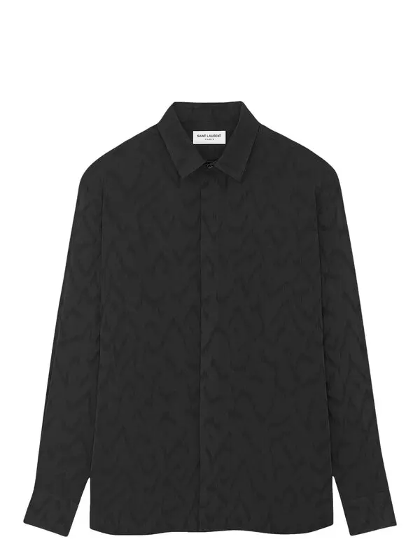 Saint Laurent Silk Shirt - Black