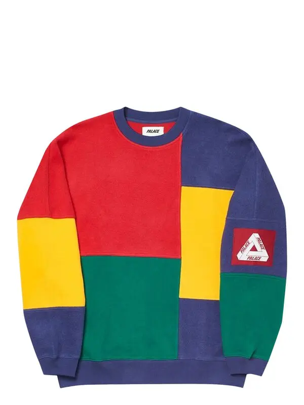 PALACE Patch Up Ya Life Crewneck - Multicolor
