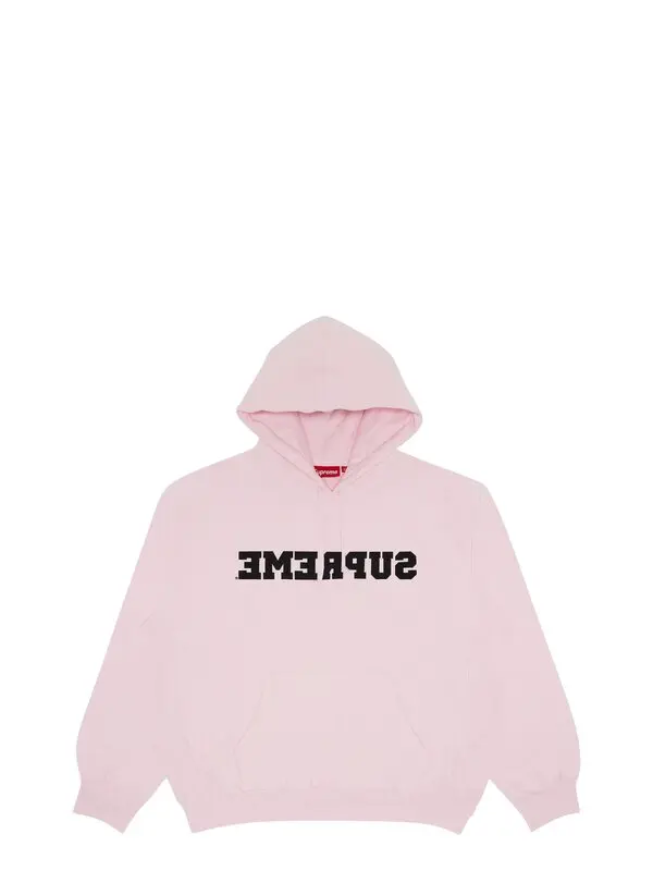 Supreme Reverse Hooded Sweatshirt - Pink