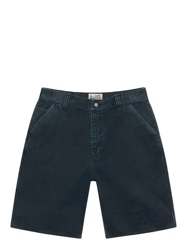 StÜssy Washed Canvas Work Short - Black