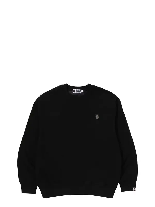 A BATHING APE One Point Relax Fit Crewneck Sweatshirt - Black
