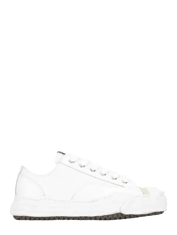Mihara Yasuhiro Hank Og Sole Leather Low Sneakers - White