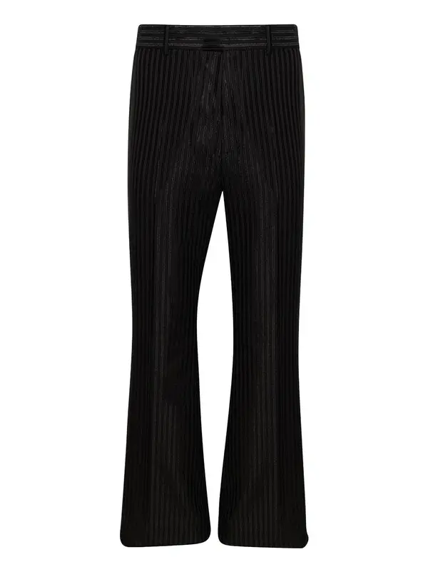 Amiri Striped Flare Pants - Black