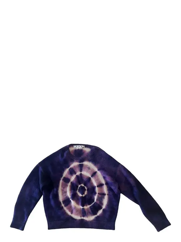 Off-White Tie Dye Mohair Sweater - Purple