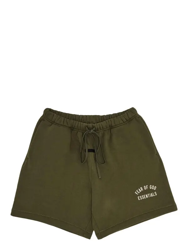 Fear Of God Fleece Soccer Short - Green