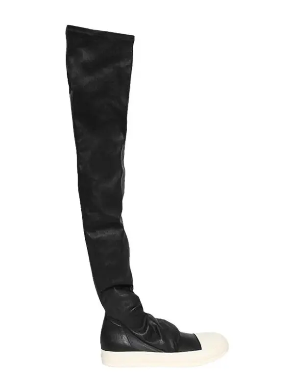 Rick Owens Porterville Knee High Stocking Sneakers - Black