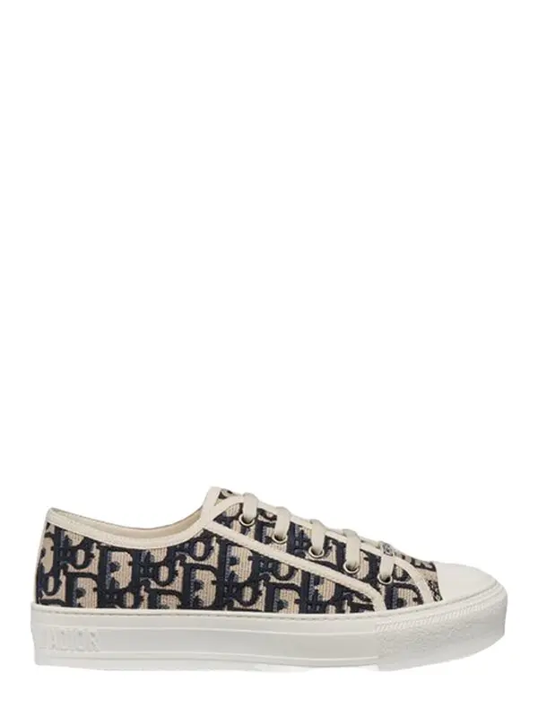 Dior Walk'n' Embroidered Canvas Sneakers - Blue