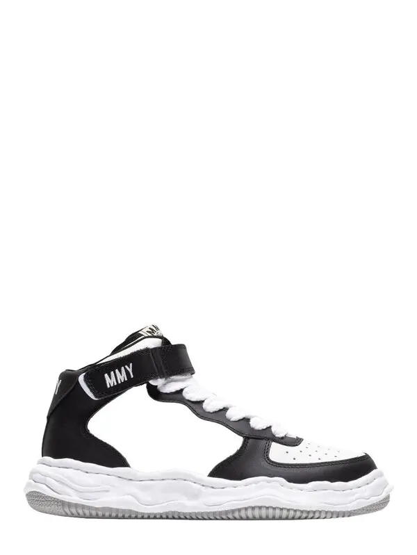 Mihara Yasuhiro Wayne Og Sole Leather High Top Sneakers - White