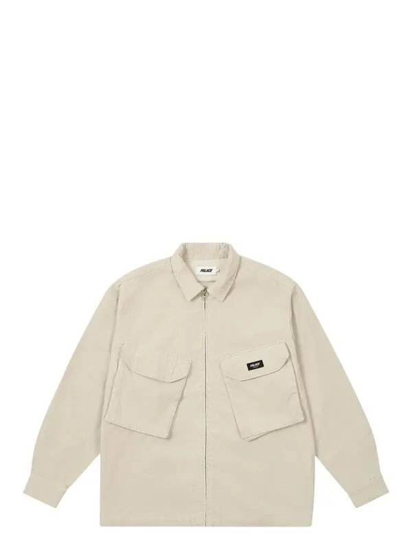 PALACE Cord Pdu Overshirt - Grey
