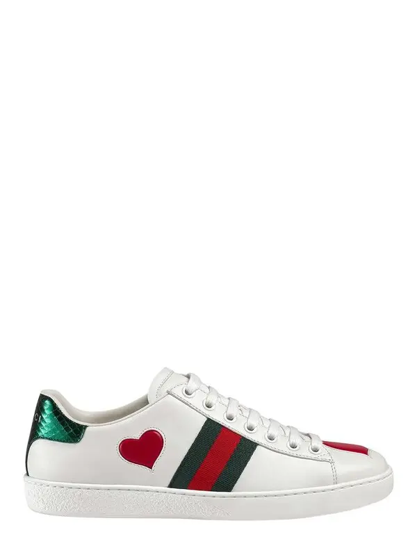 Gucci Ace Low Top Sneakers - White