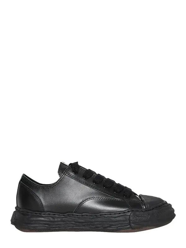 Mihara Yasuhiro Peterson Og Sole Leather Low Triple Sneakers - Black