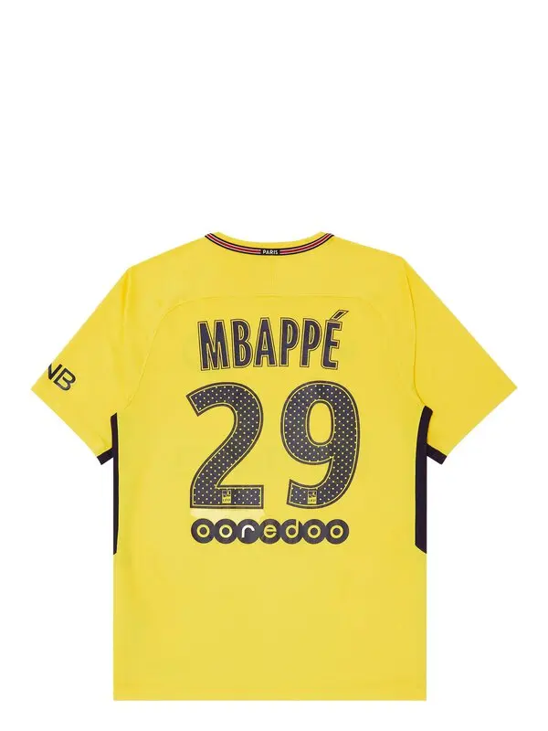 PARIS SAINT-GERMAIN Mbappé #29 Away Stadium Jersey - Yellow