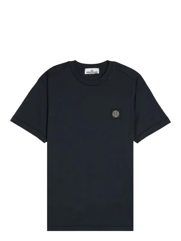 Stone Island Compass Patch Logo T-shirt - Blue