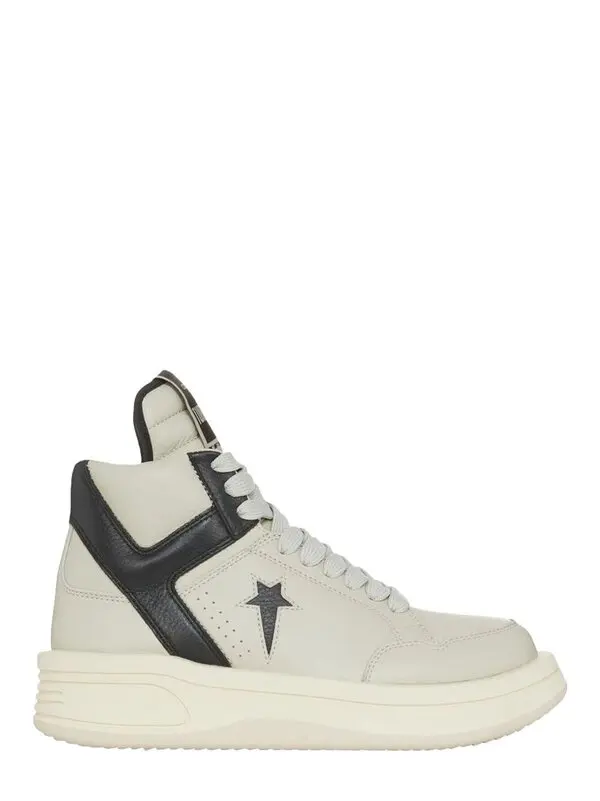 Rick Owens Converse X Turbowpn Mid Sneakers - Cream