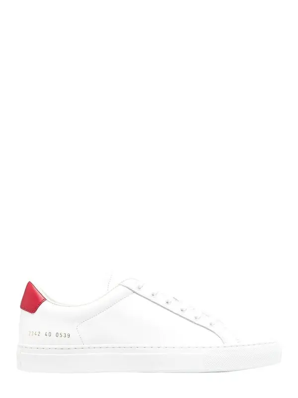 COMMON PROJECTS Retro Low Top Sneakers - White