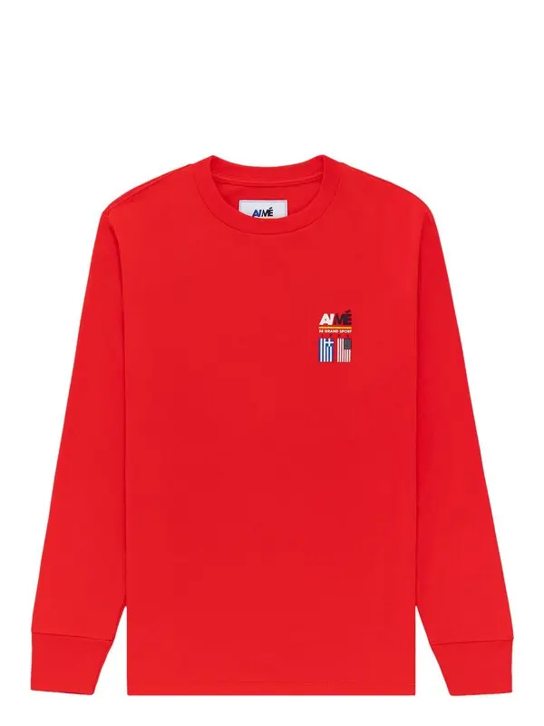 Aimé Leon Dore 38-gs Offshore Long-sleeve Tee - Red