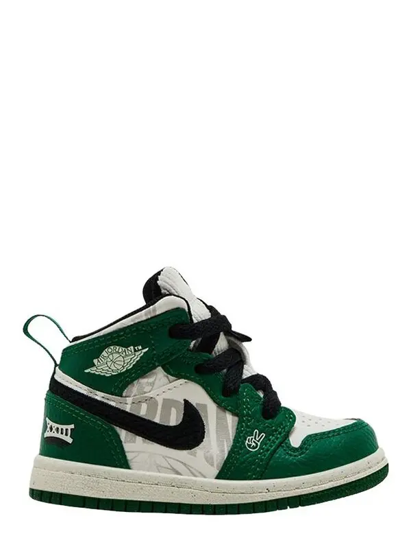 JORDAN 1 Mid Se Td 'overbranded' Sneakers - Green