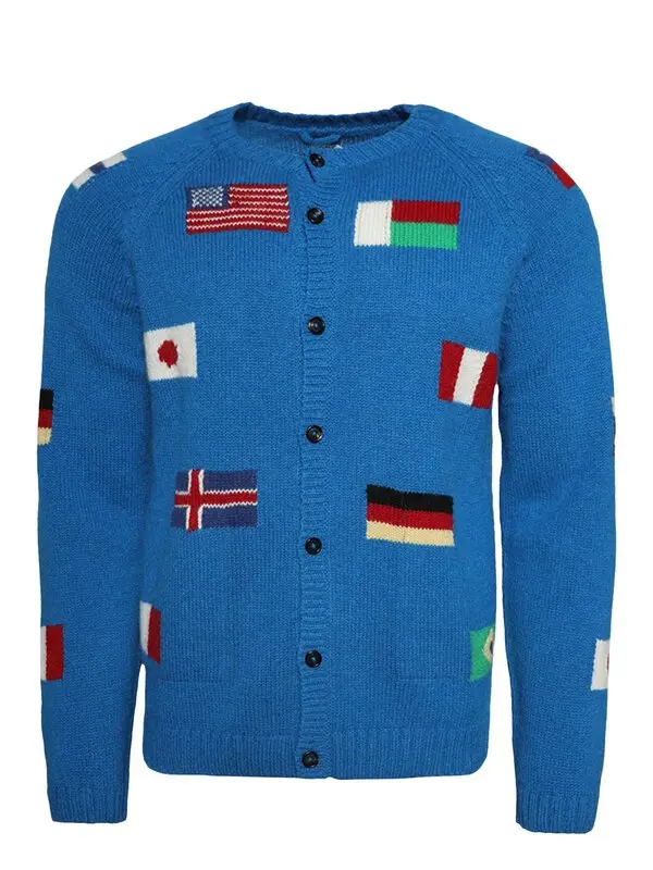BODE Round The World Cardigan - Blue