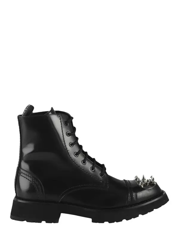 Alexander McQueen Punk Studded Boots - Black
