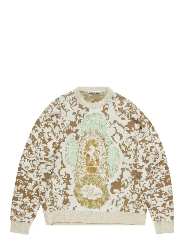 Acne Studios Jacquard Pullover Sweater - Green