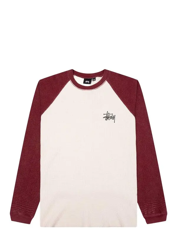StÜssy Basic Thermal Two-tone Top - White