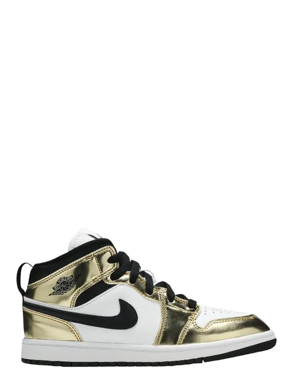 JORDAN 1 Mid Se Ps Sneakers - Gold