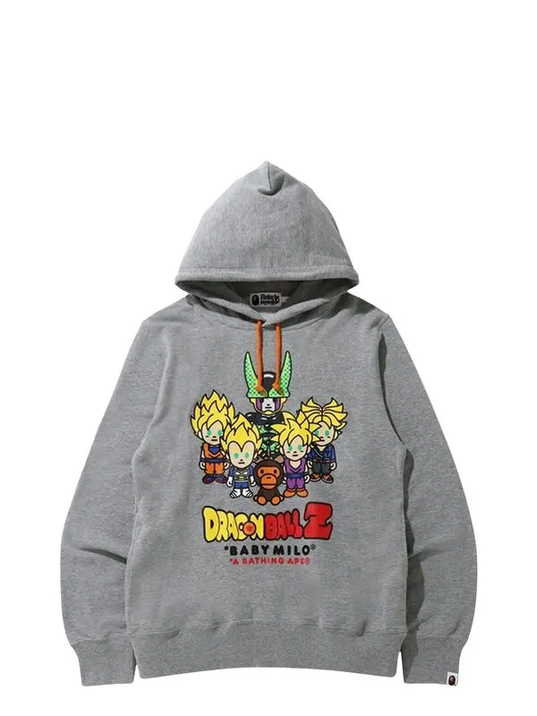 A BATHING APE X Dragon Ball Z Baby Milo Pullover Hoodie - Grey