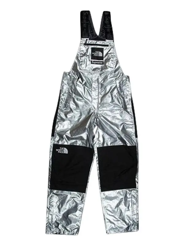 Supreme X The North Face Metallic Bib Pants - Silver