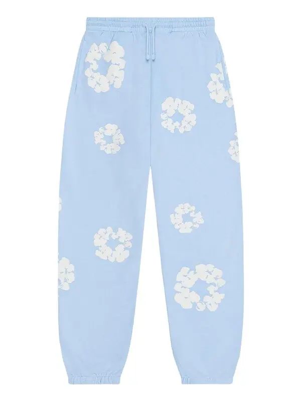 DENIM TEARS Cotton Wreath Sweatpants - Blue