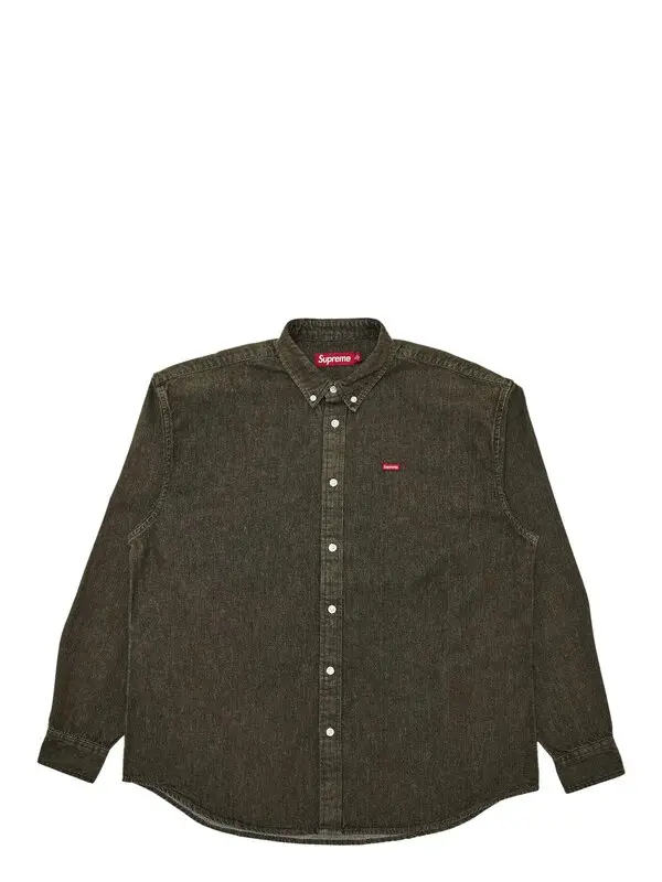 Supreme Small Box Denim Shirt - Green