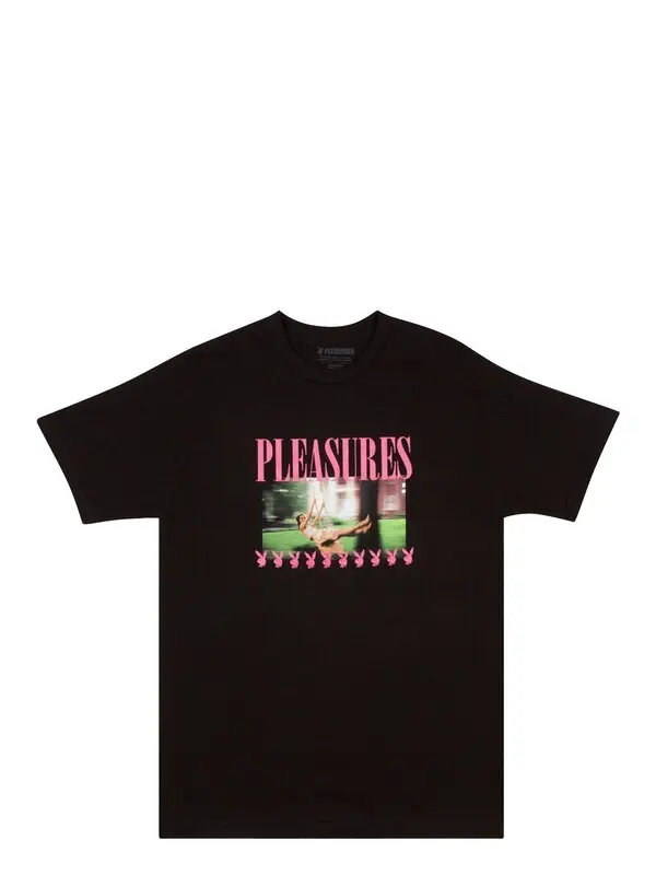 PLEASURES Swing Graphic T-shirt - Black