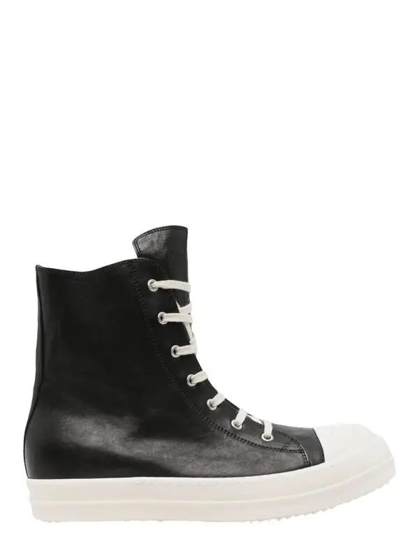 Rick Owens Hollywood High Sneakers - Black