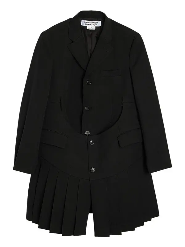 Comme Des Garçons Wool Gabardine Medium Jacket Ii - Black