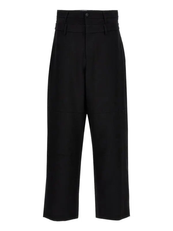 AMBUSH Double Belted Trousers - Black