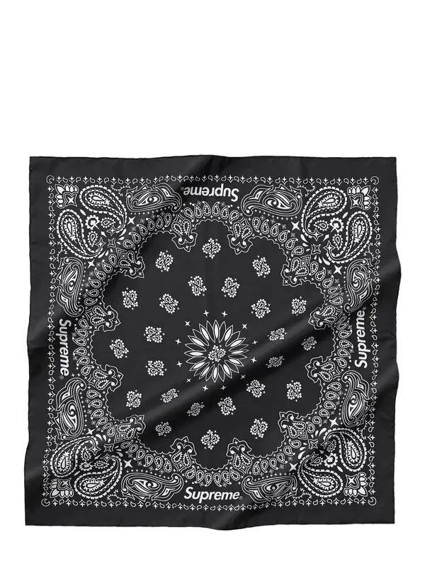 Supreme Silk Bandana - Black