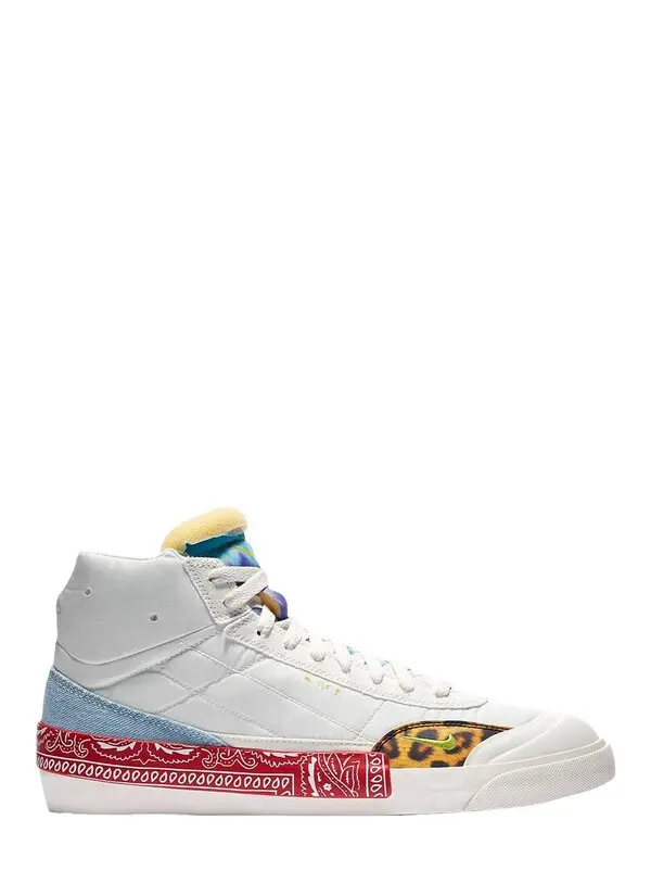 Nike Drop Type Mid 'patchwork' Sneakers - White
