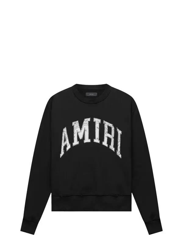 Amiri Varsity Crew - Black