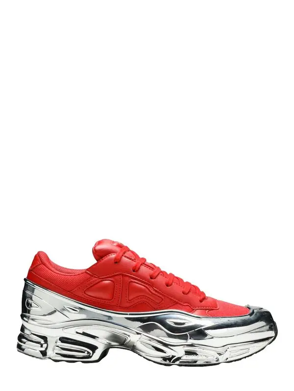 Adidas Raf Simons X Ozweego Mirrored Sneakers - Red