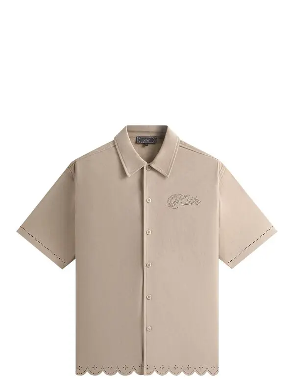 Kith Isaac Microsuede Buttondown - Tan