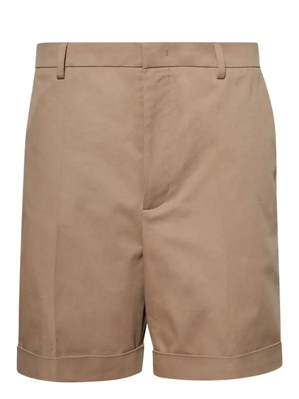 Valentino Garavani Turn-up Bermuda Shorts - Tan